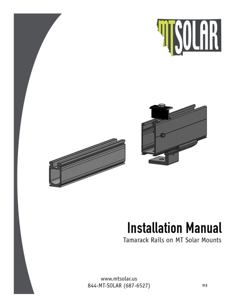 Tamarack Rails for Solar Mounts - MT Solar